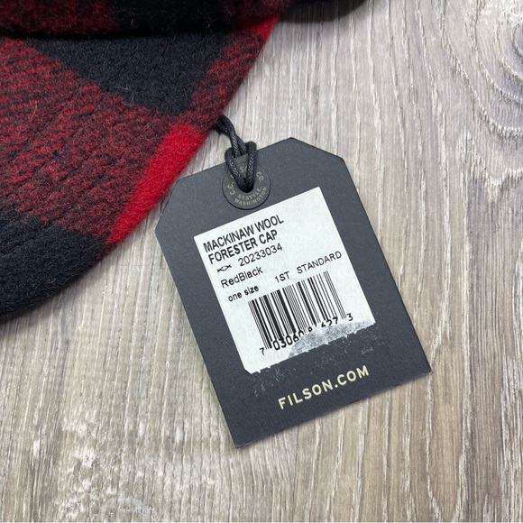 Filson | Accessories | Filson Mackinaw Wool Forester Cap 2233034 Red ...